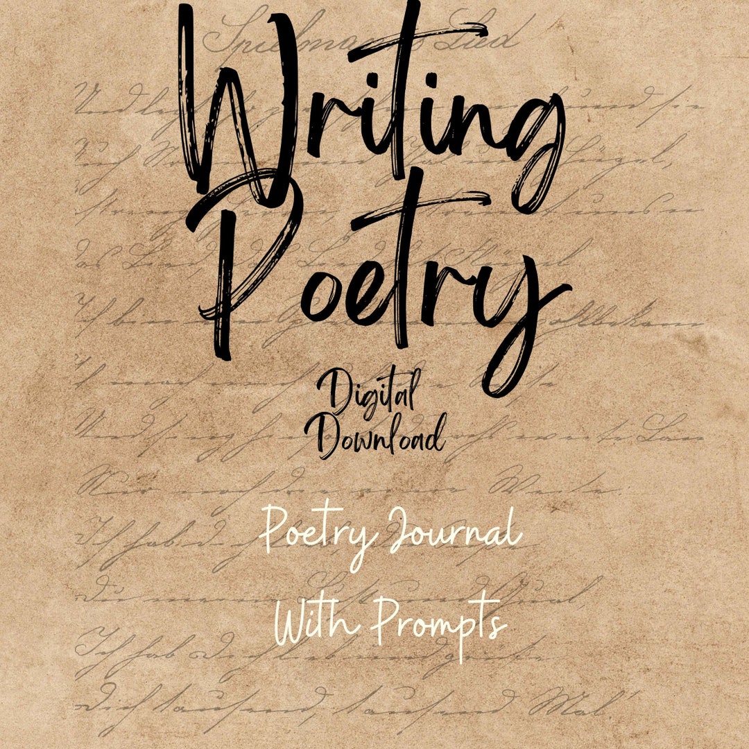 Poetry Journal With Prompts - Learn to Write Poetry - Instant ...
