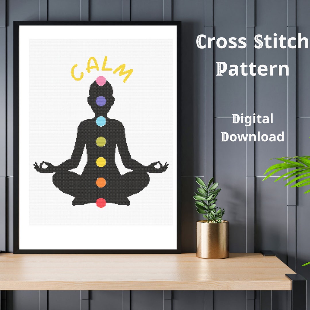 Calm Cross Stitch Pattern -digital - Printable Download - Etsy