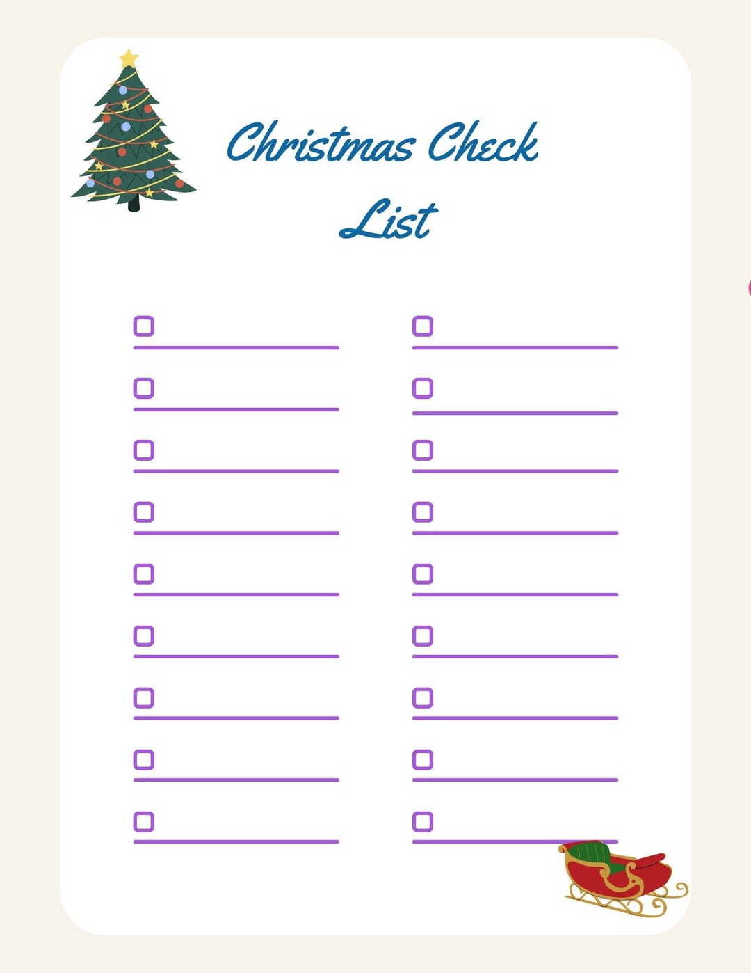 Christmas Checklist - Set a Plan for the Holiday, Get Organized and ...