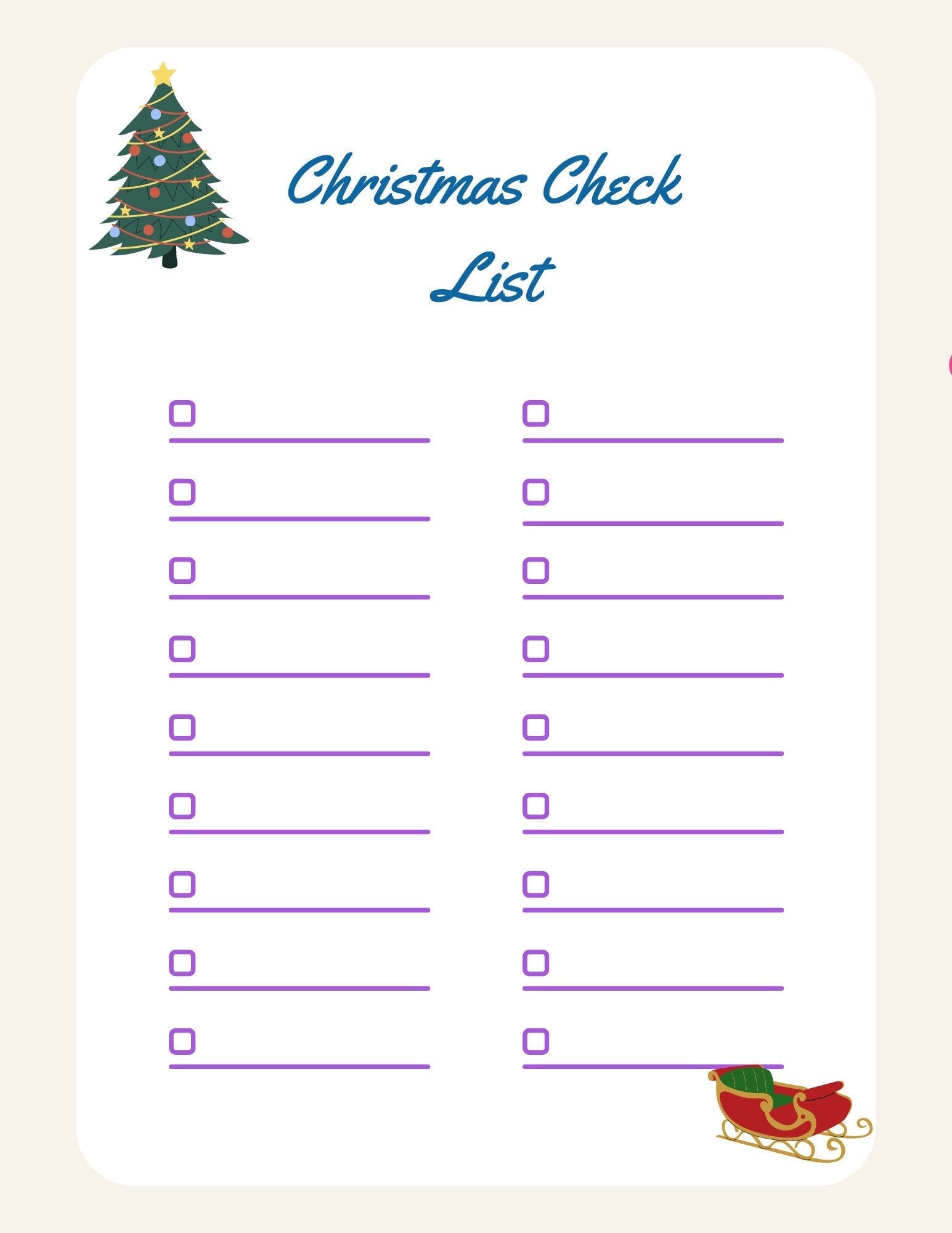Christmas Checklist - Set a Plan for the Holiday, Get Organized and ...