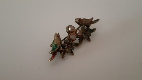 Antique Metal Brooch | Etsy