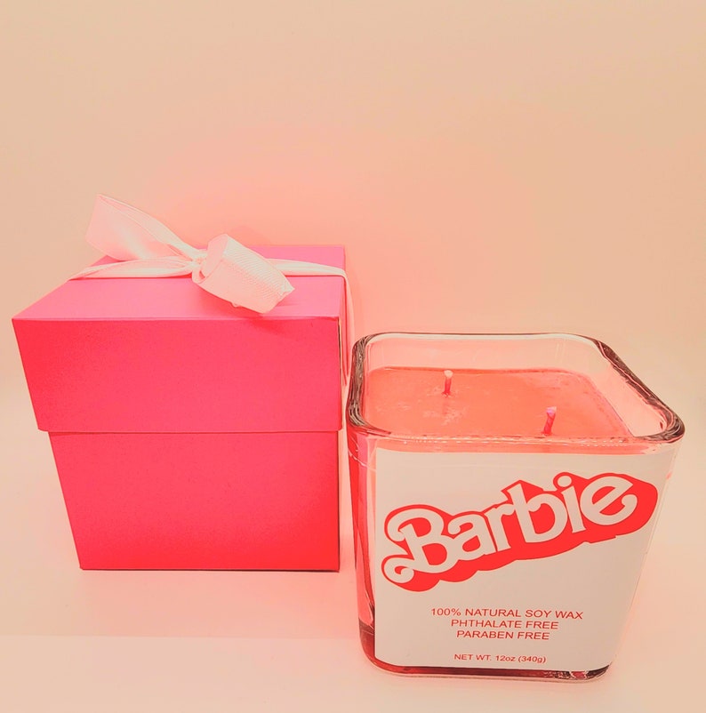 12oz Barbie Candle With Gift Box 100% Natural Soy Wax Phthalate Free ...