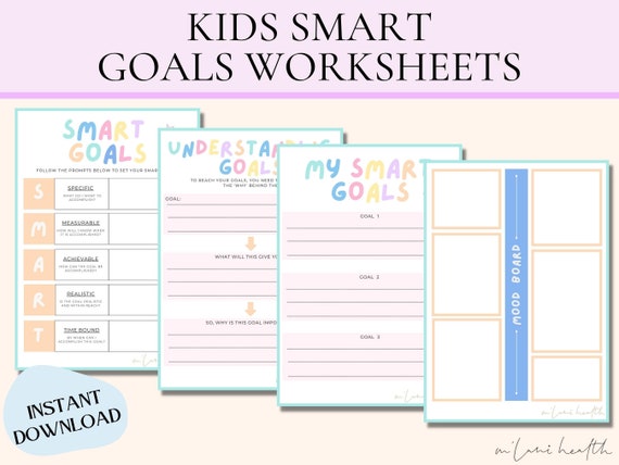 Smart Goal Setting Worksheet For Kids