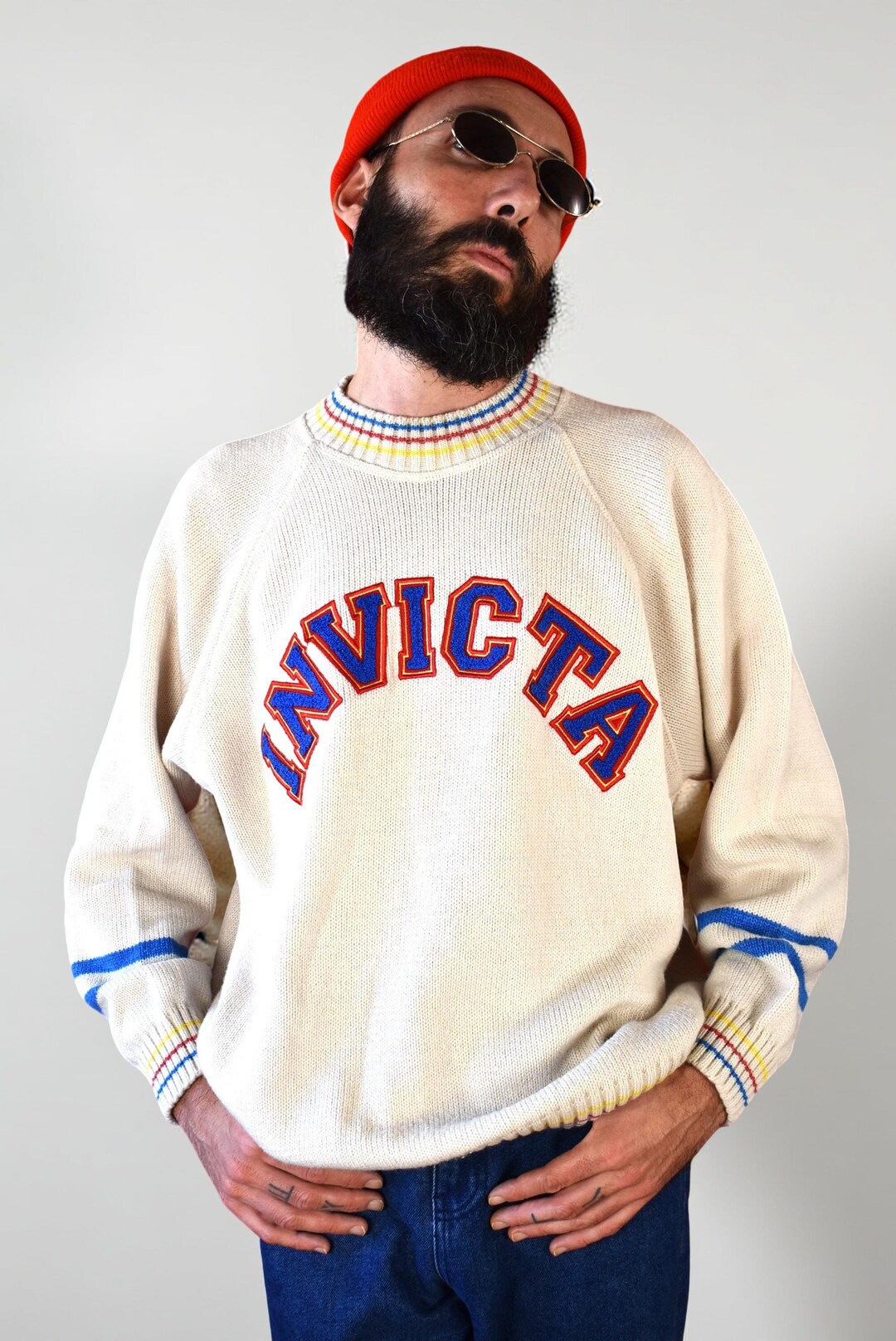 Vintage Italian Wool Invicta Sweater: 70s/80s College Style - Etsy