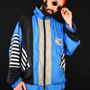 Original Vintage 90s Windjacket Oversized Lined Tracksuit Oldschool ...