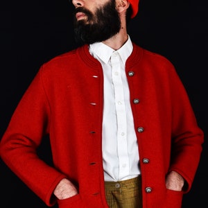Traditional Austrian Vintage Cardigan Stapf Tyrol Boiled New Wool ...