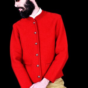 Traditional Austrian Vintage Cardigan Stapf Tyrol Boiled New Wool ...