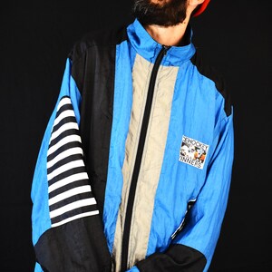 Original Vintage 90s Windjacket Oversized Lined Tracksuit Oldschool ...
