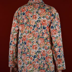 PARAH Vintage Dreamy Funky Floral Blouse Made in Italy Luxurious Flower ...