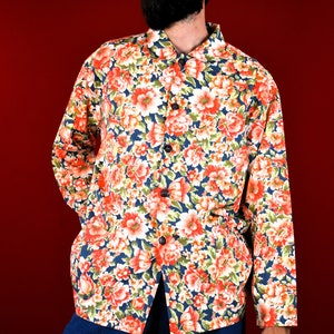 PARAH Vintage Dreamy Funky Floral Blouse Made in Italy Luxurious Flower ...