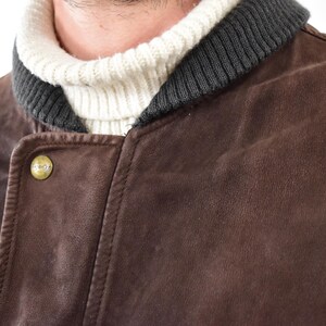 Oliver by Valentino Raro bomber in pelle scamosciata vintage anni '80 ...