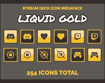 Modern Blue Stream Deck Icon MEGAPACK - 254 ICONS TOTAL for Elgato ...