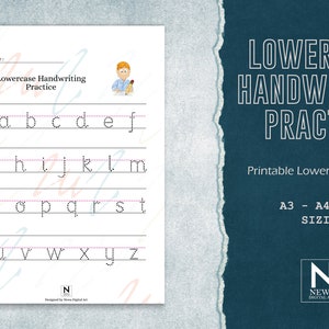 Personalised Handwriting Editable 6 Worksheets Printable Neat Cursive ...