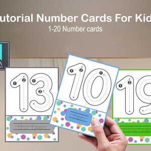 Personalised Tracing Number Handwriting 20 Editable Worksheets ...