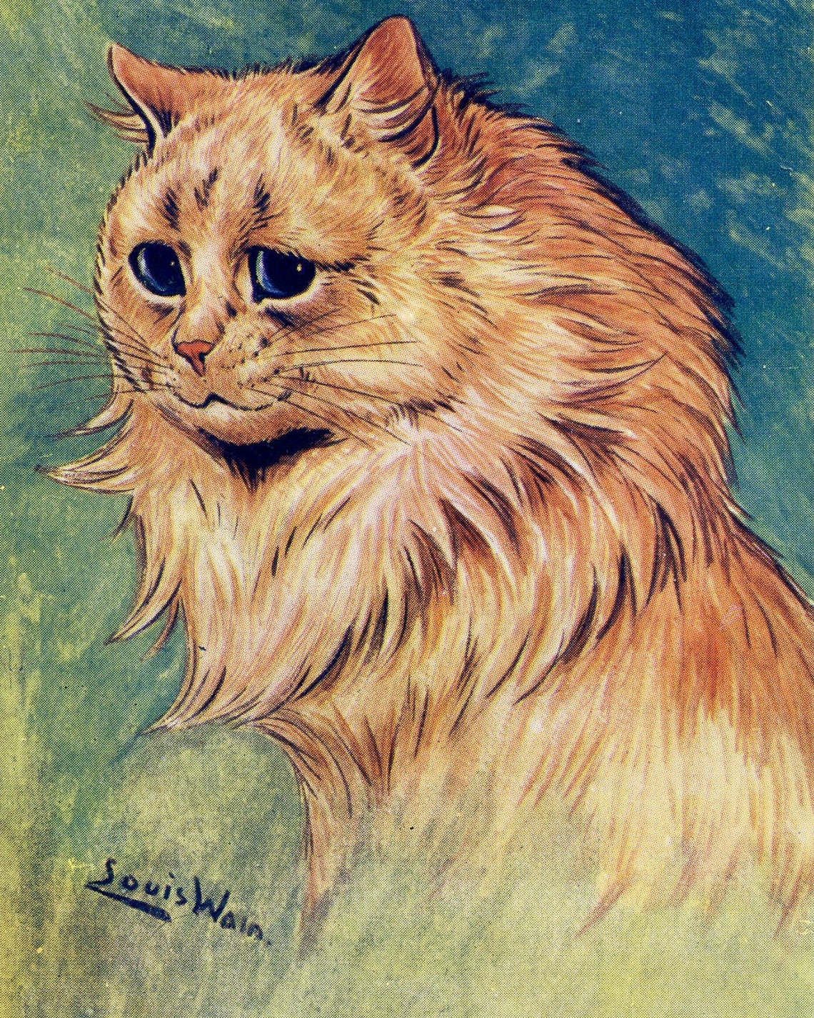 Louis Wain 8X10 Photo Picture Image British Artist Comic Kittens Feline ...