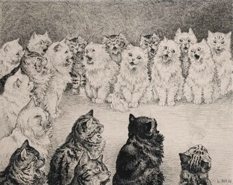 Louis Wain 8X10 Photo Picture Image British Artist Comic | Etsy