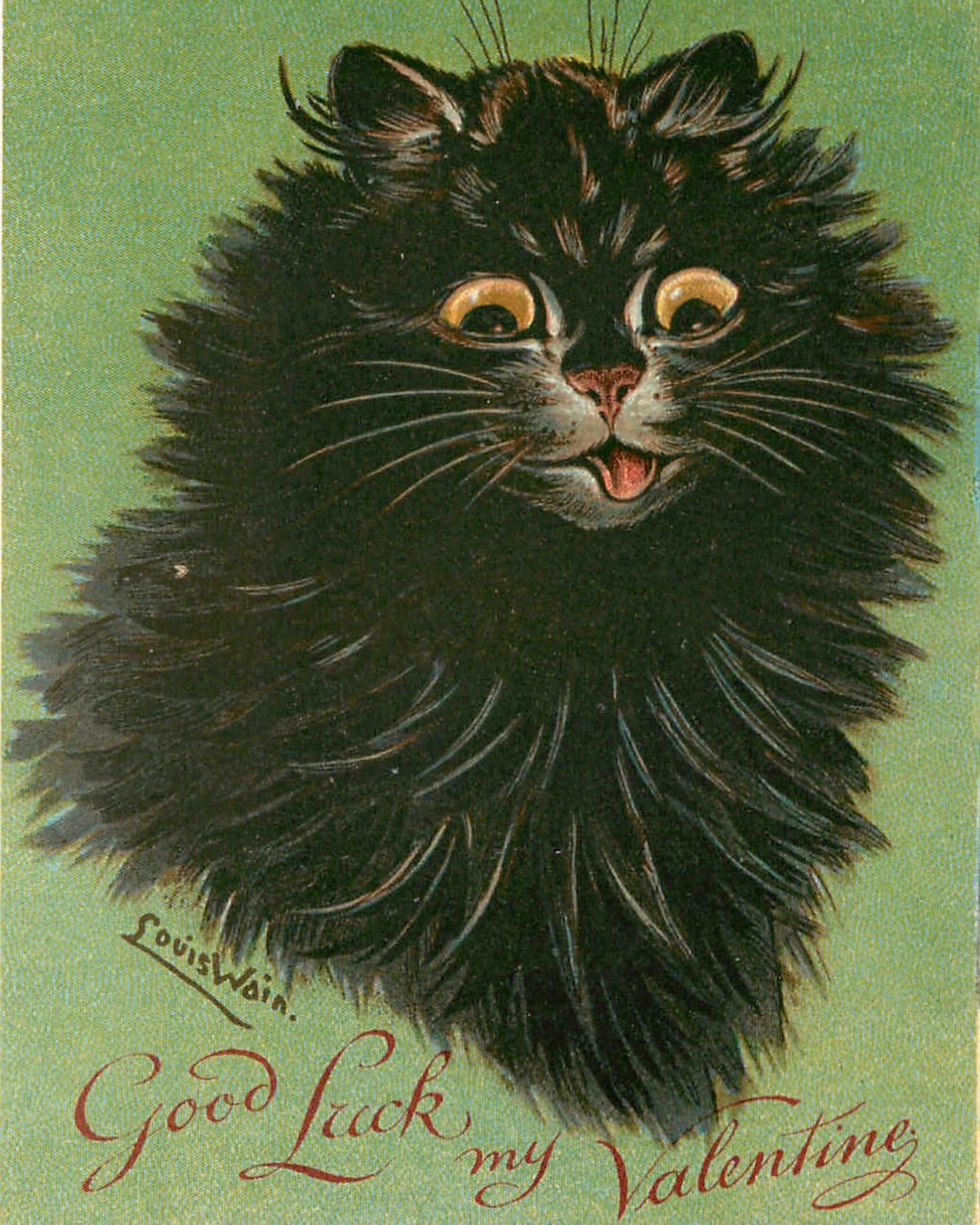 Louis Wain 8X10 Photo Picture Image British Artist Comic Kittens Feline ...
