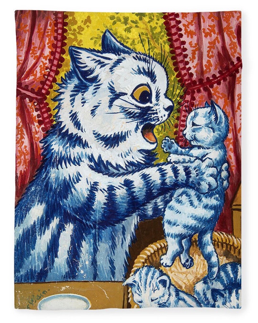 Louis Wain 8X10 Photo Picture Image British Artist Comic Kittens Feline ...