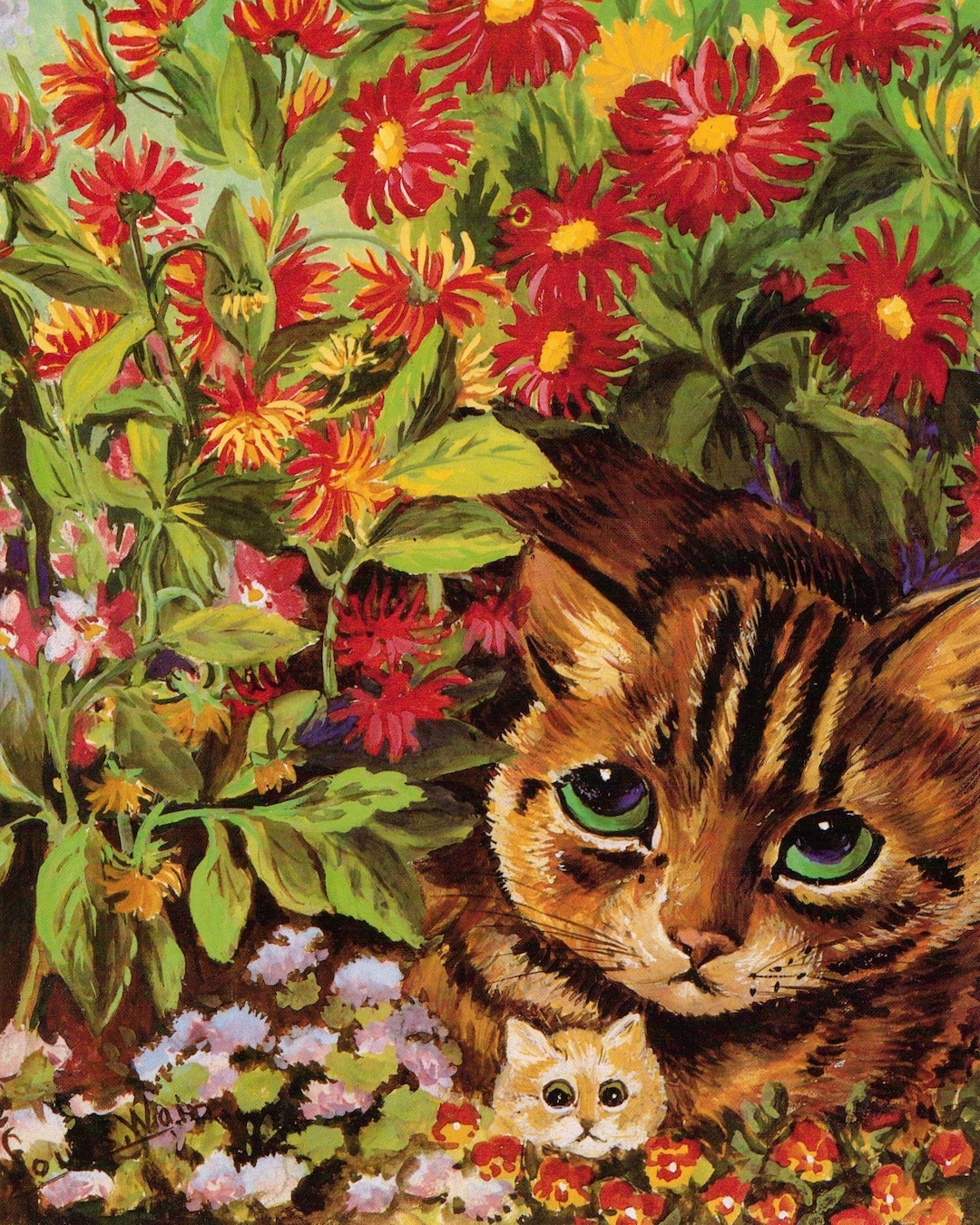 Louis Wain 8X10 Photo Picture Image British Artist Comic Kittens Feline ...