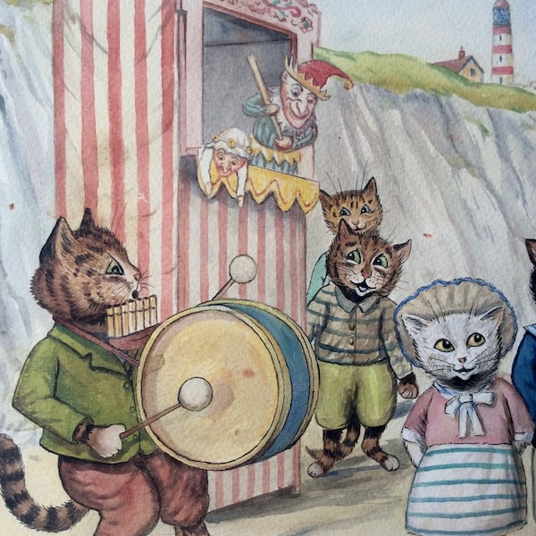 Louis Wain - Etsy