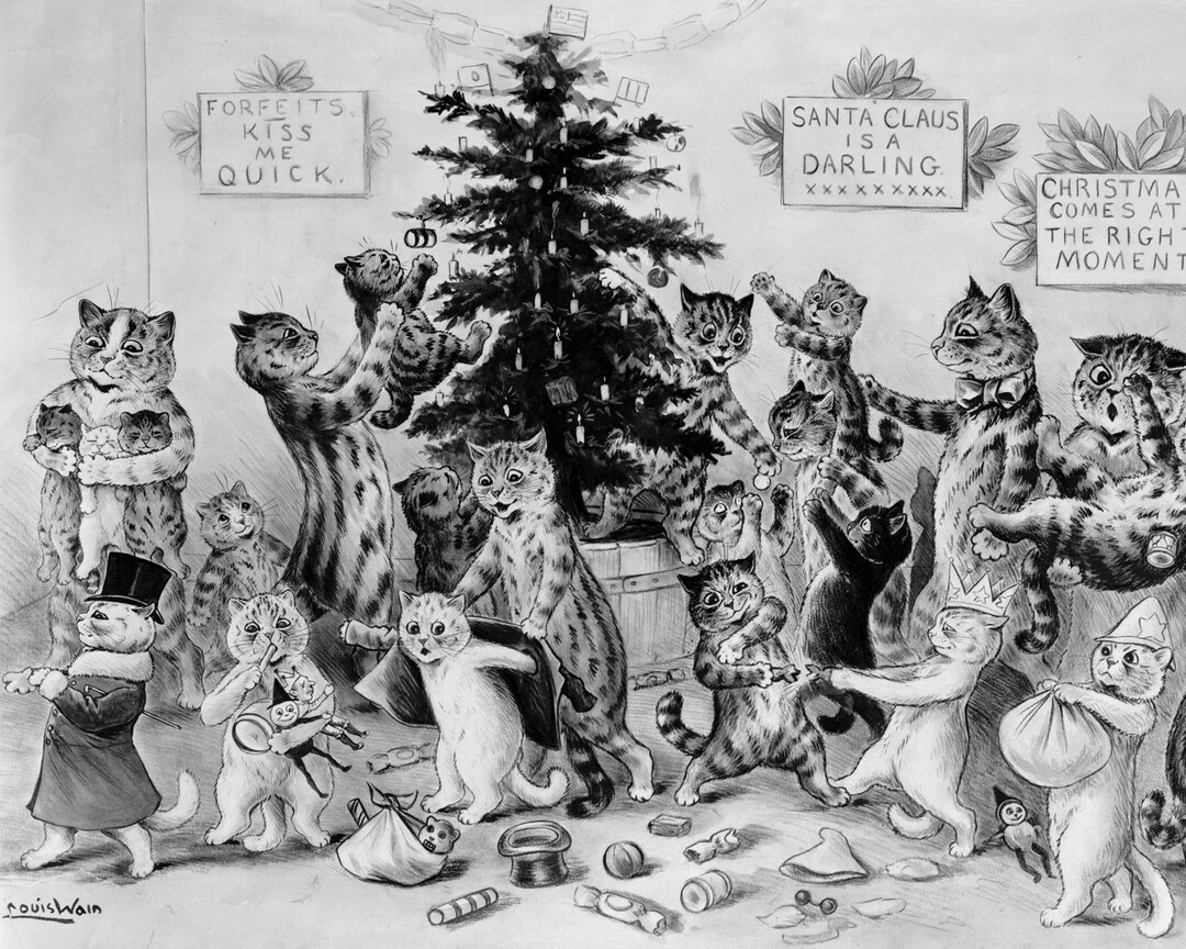 Louis Wain 8X10 Photo Picture Image British Artist Comic Kittens Cats ...