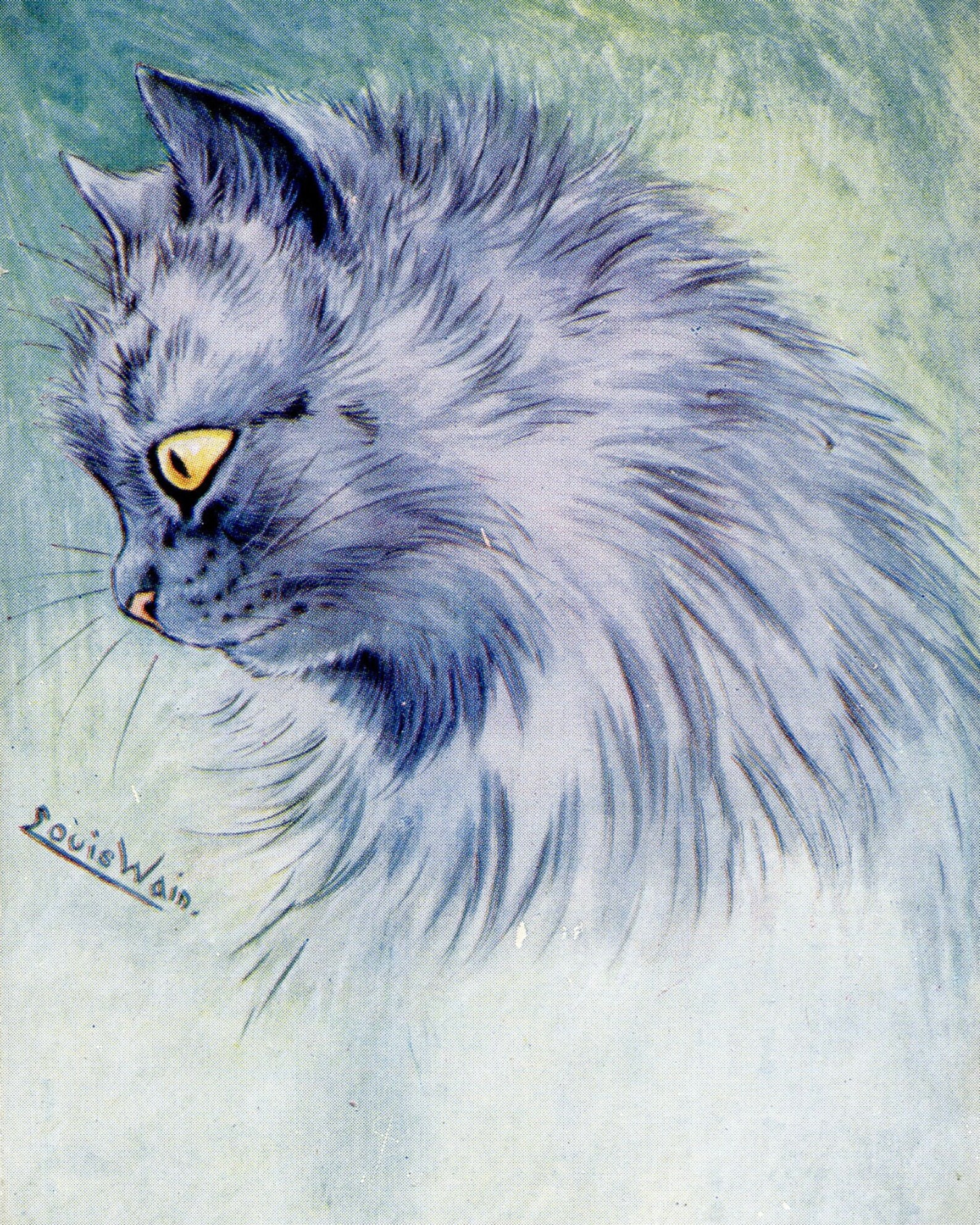 Louis Wain 8X10 Photo Picture Image British Artist Comic Kittens Feline ...