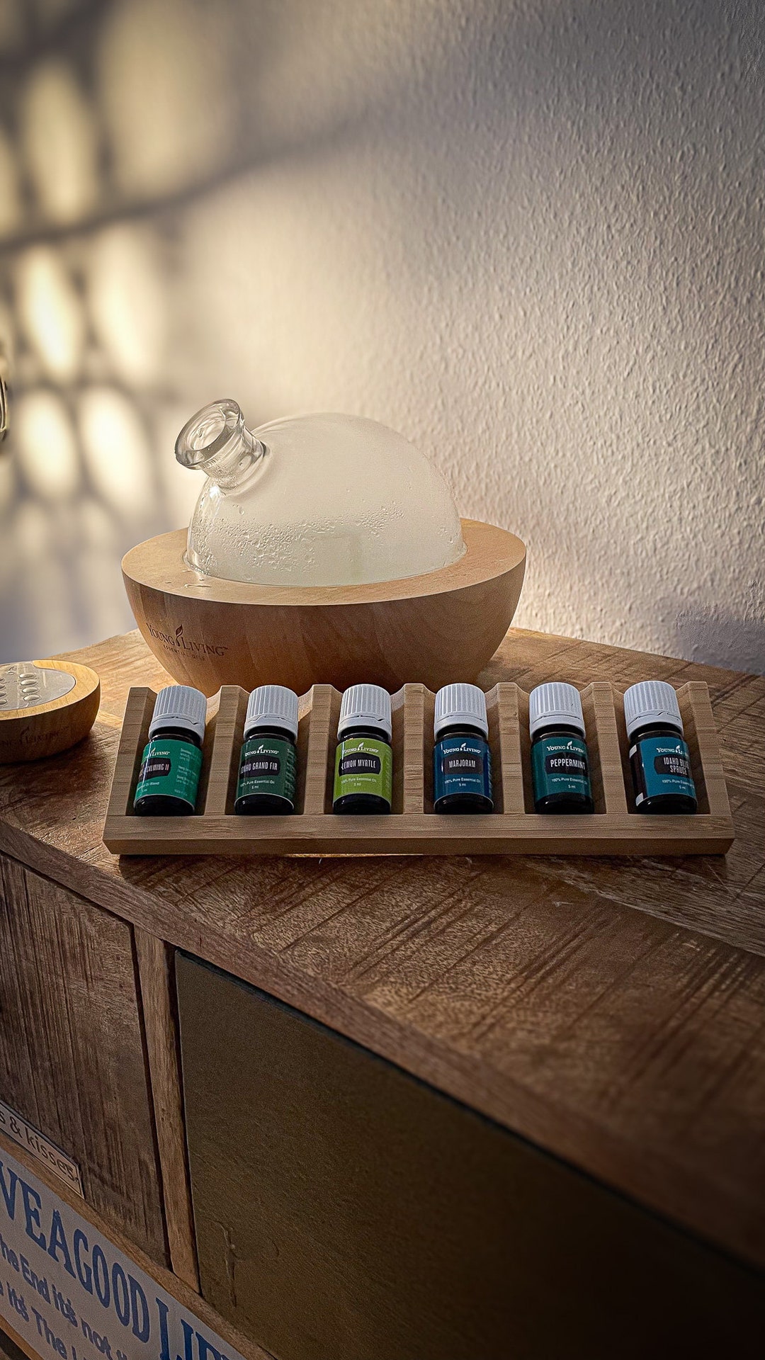 Essential Oils Holder I Display Made of Solid Wood - Ideal for Drawers ...