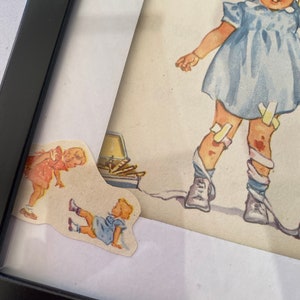 Owie! Sally Has BOO Boos... One-of-a-kind, Framed 3-D Vintage Art ...