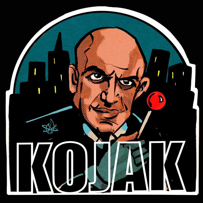 Vinyl Sticker - 70’s Detective Series: Kojak - Etsy