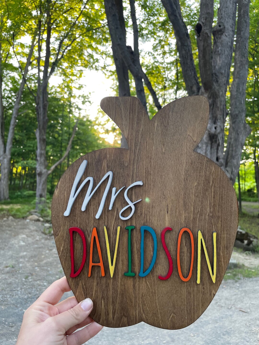 Teacher Appreciation Gift, Personalized Teacher Sign, Custom Teacher ...