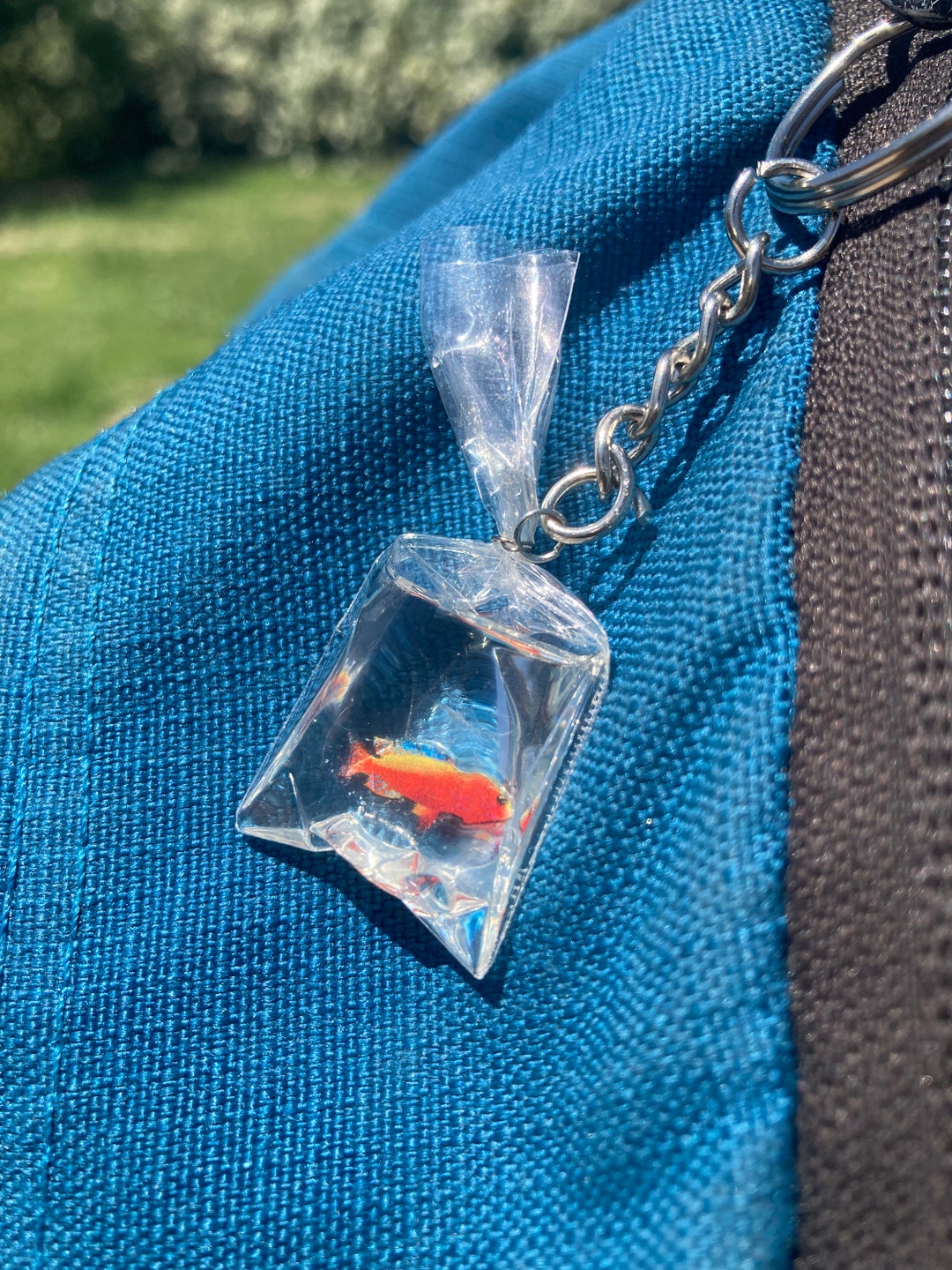 Mini Fish Bag Keychain/ Cute Fish Keychain/ Water Fish Bag/ Cute ...
