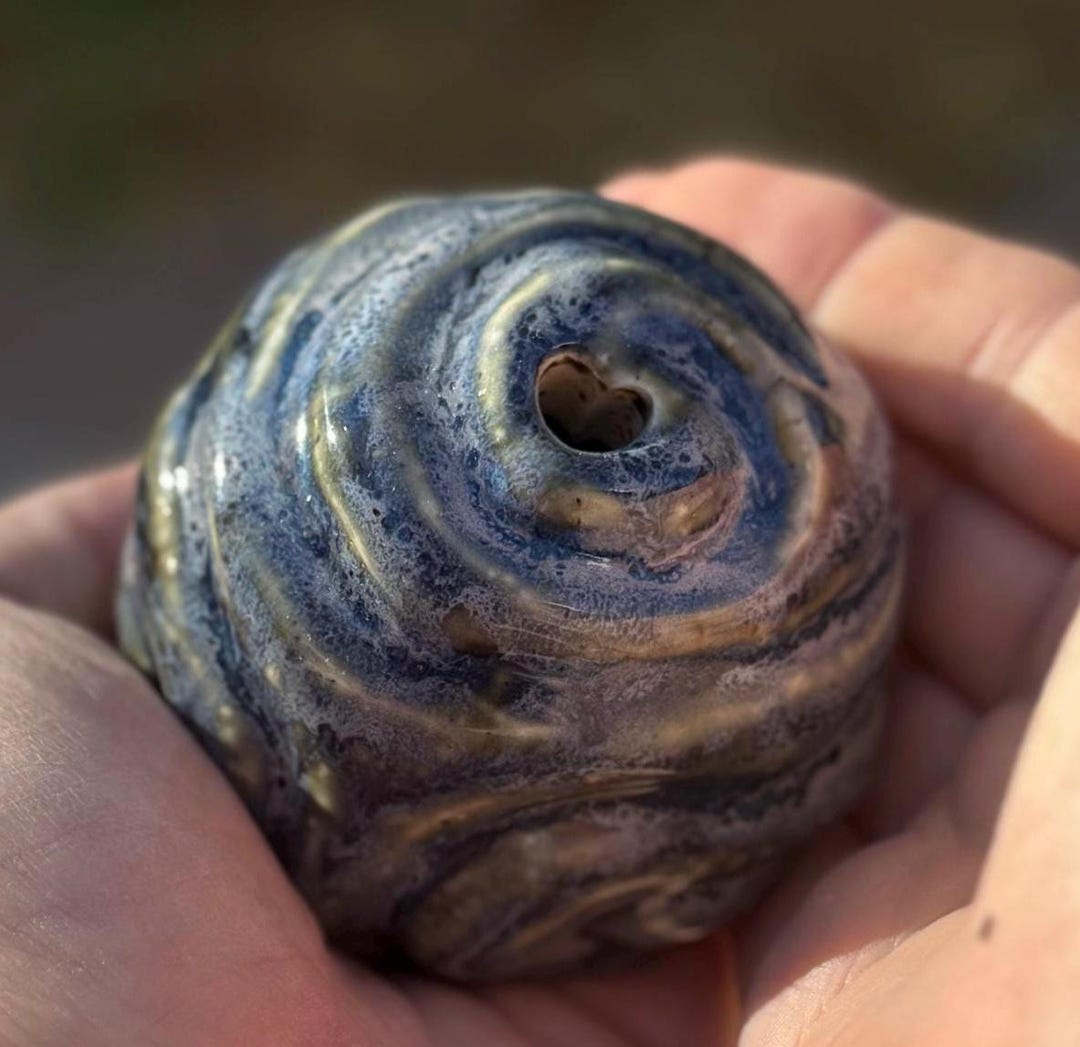 Finger Labyrinth Ball for Meditation, Stress Relief and Prayer-blue and ...
