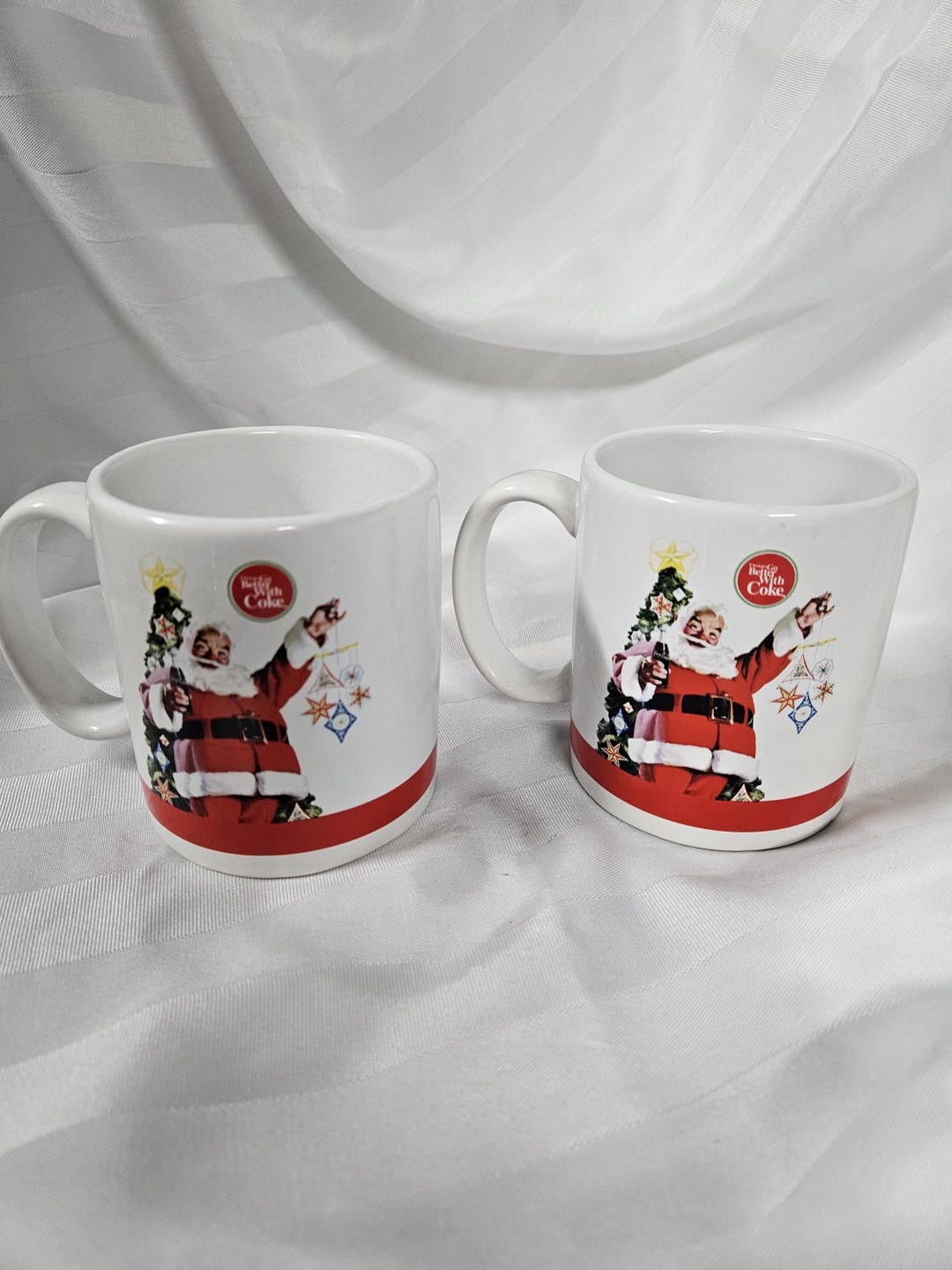 Coca-cola Santa Mugs - Etsy