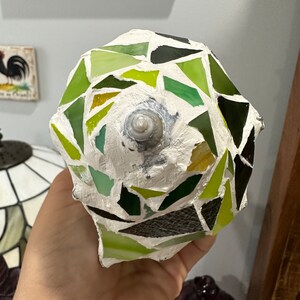 Mosaic Conch Shell Shell Decor Beach Lover Home Decor Unique Conch and ...