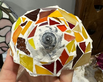 Mosaic Conch Shell Shell Decor Beach Lover Home Decor Unique Conch and ...