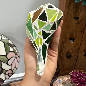 Mosaic Conch Shell Shell Decor Beach Lover Home Decor Unique Conch and ...