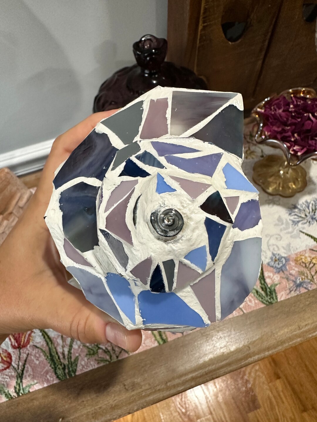 Mosaic Conch Shell Shell Decor Beach Lover Home Decor Unique Conch and ...