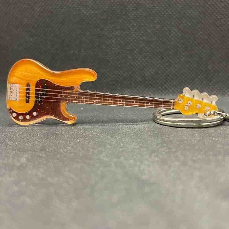 Bass Guitar Keychain Mini Electric Guitar Gift for Him Gift Idea for ...