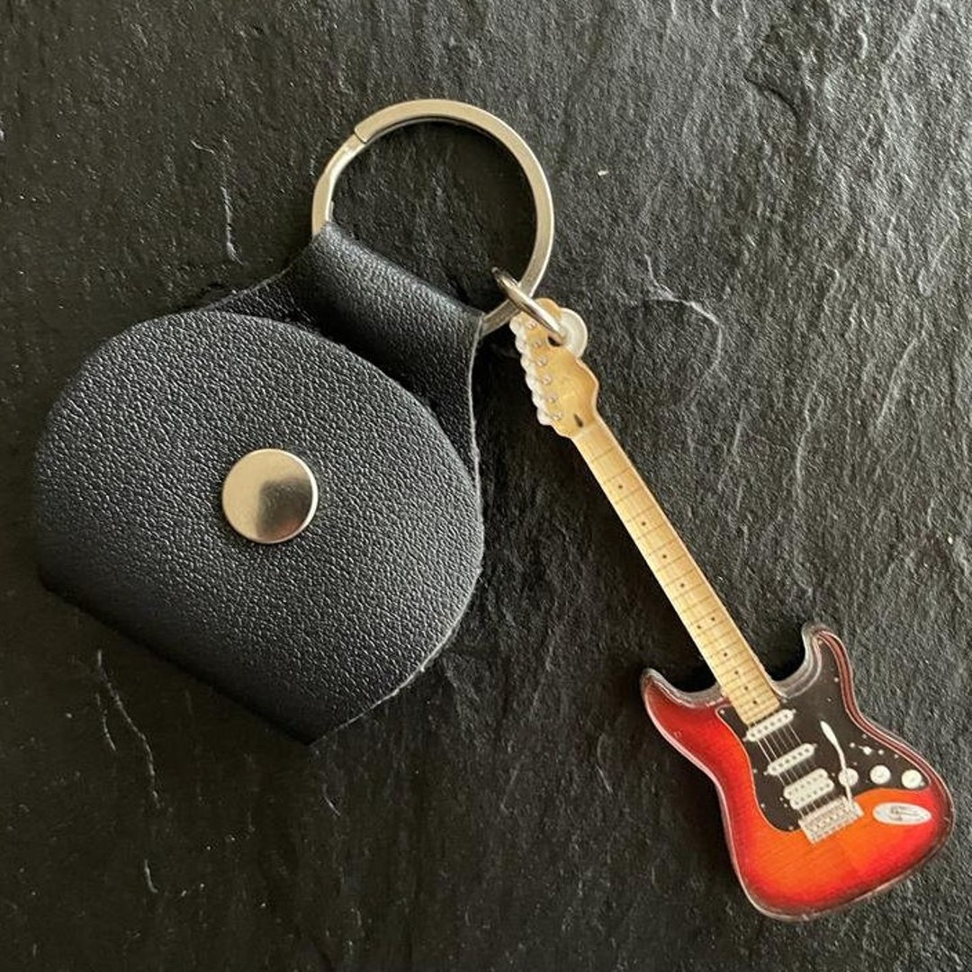 Fender Stratocaster HSH Electric Guitar Keychain With Pick Case and 3 ...