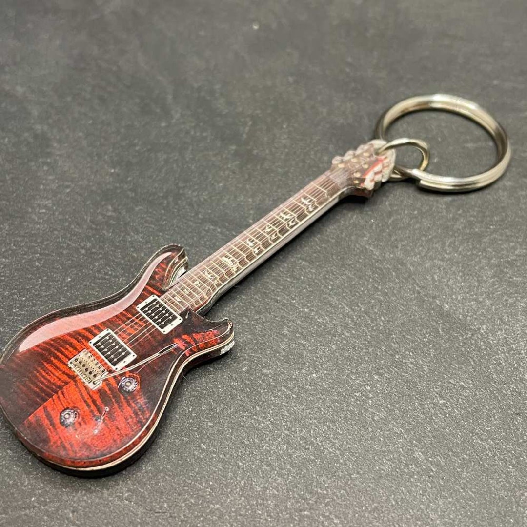 Miniature PRS Custom 22 FR Guitar Keychain, Guitar Gift Idea for ...