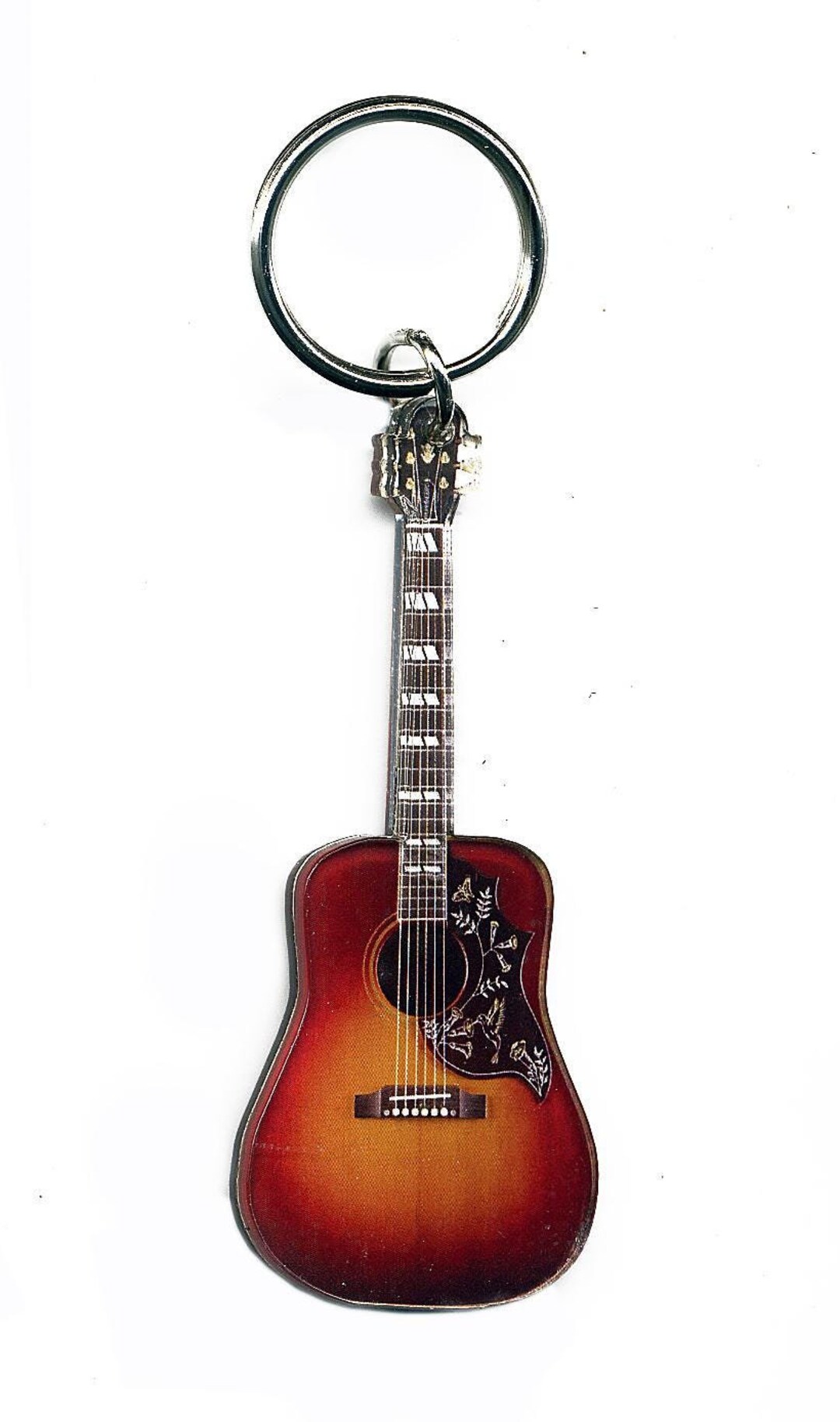 Gibson Hummingbird Acoustic Guitar Keychain With or Without Pick Holder ...