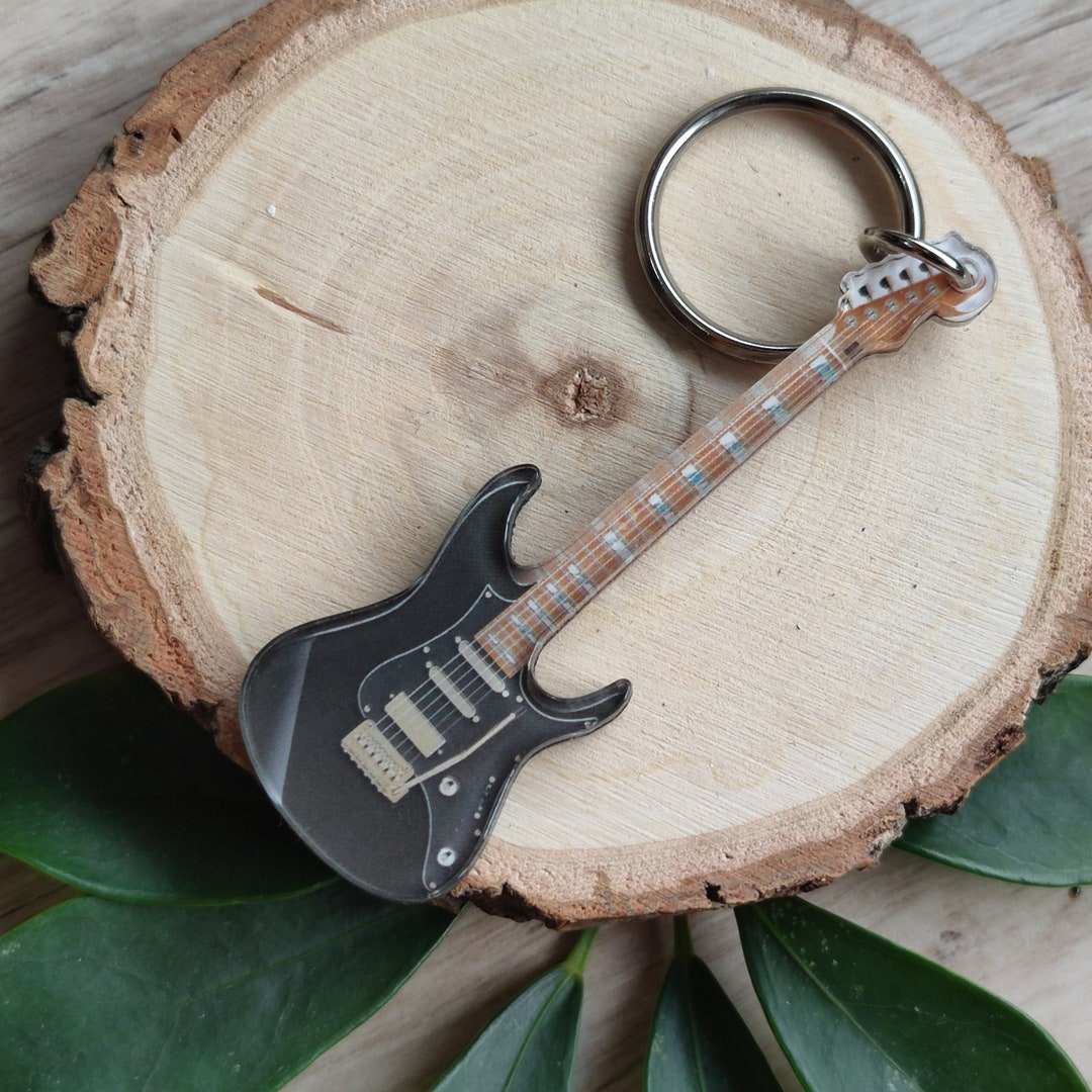 Black Ibanez Guitar Key Ring With or Without Pick Christmas Gift for an ...