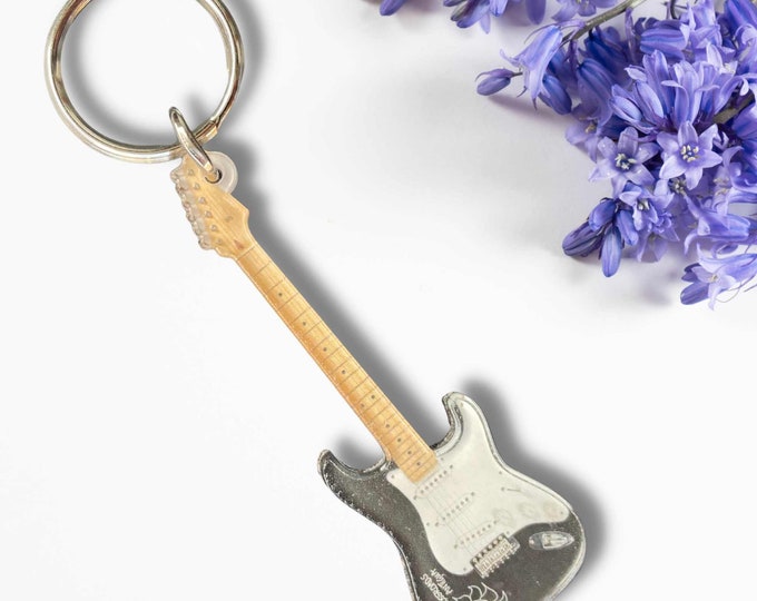 Fender Stratocaster Eric Clapton Guitar Keychain - Etsy