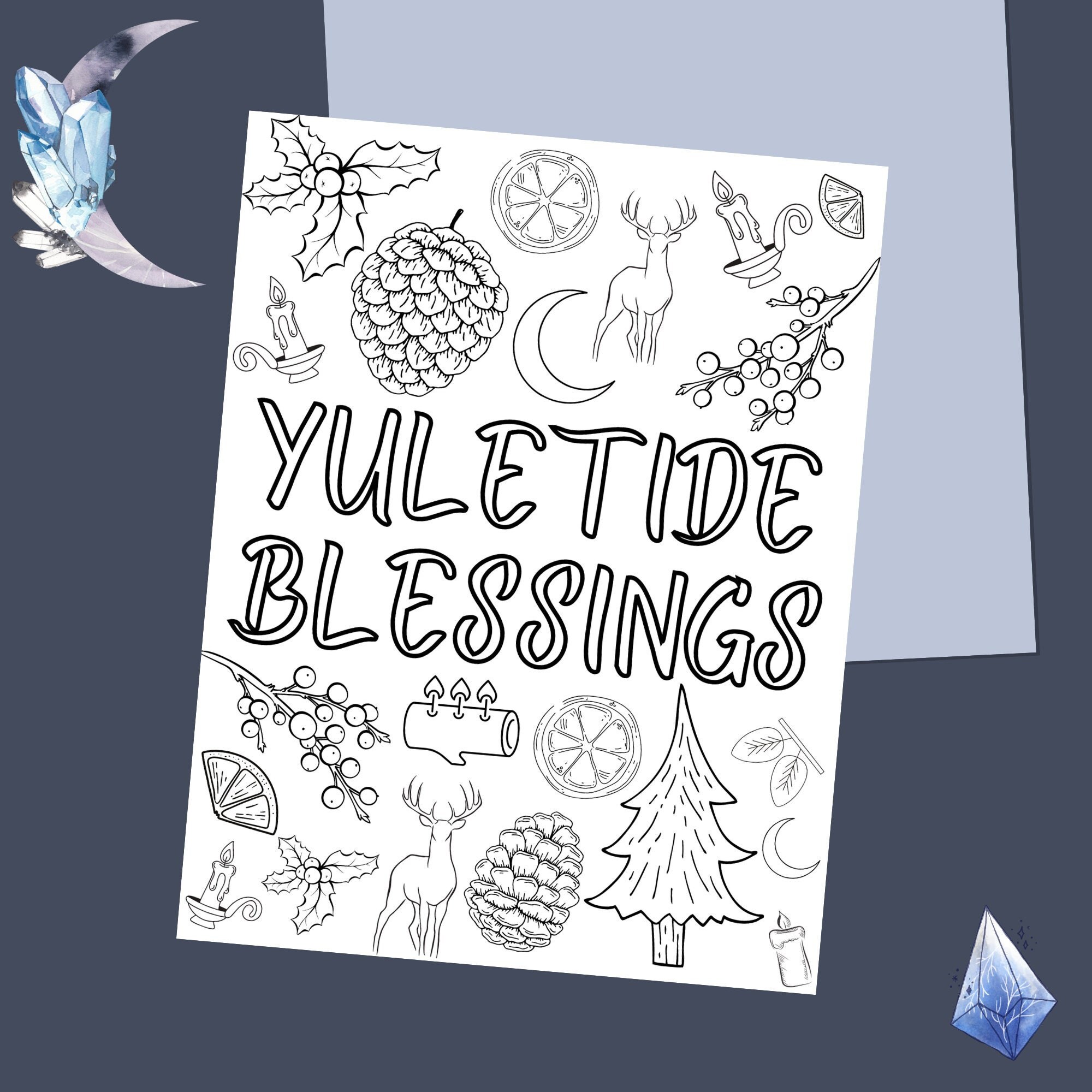 Celtic Yule Coloring Pages