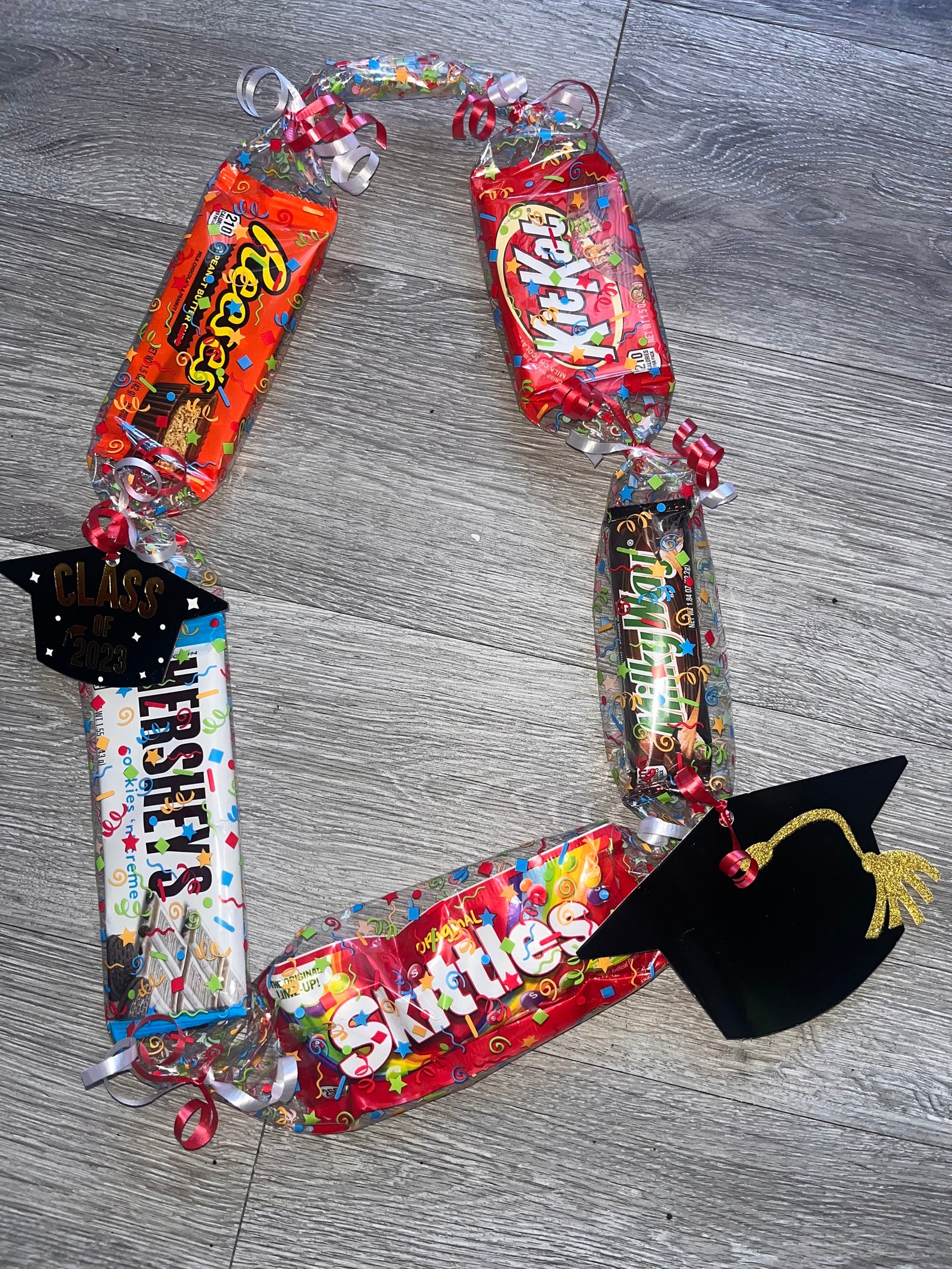 Full Size Candy Lei, Graduation Candy Lei, Ceremony Lei, Candy Lei ...