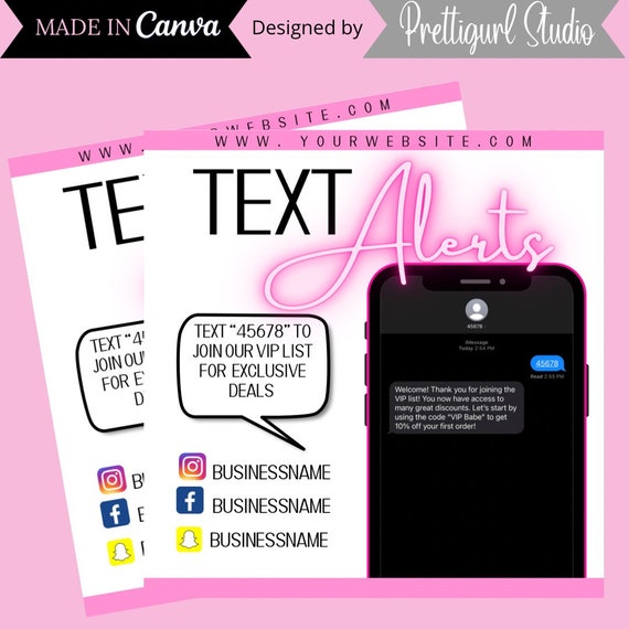 DIY alert Template Flyer - Etsy