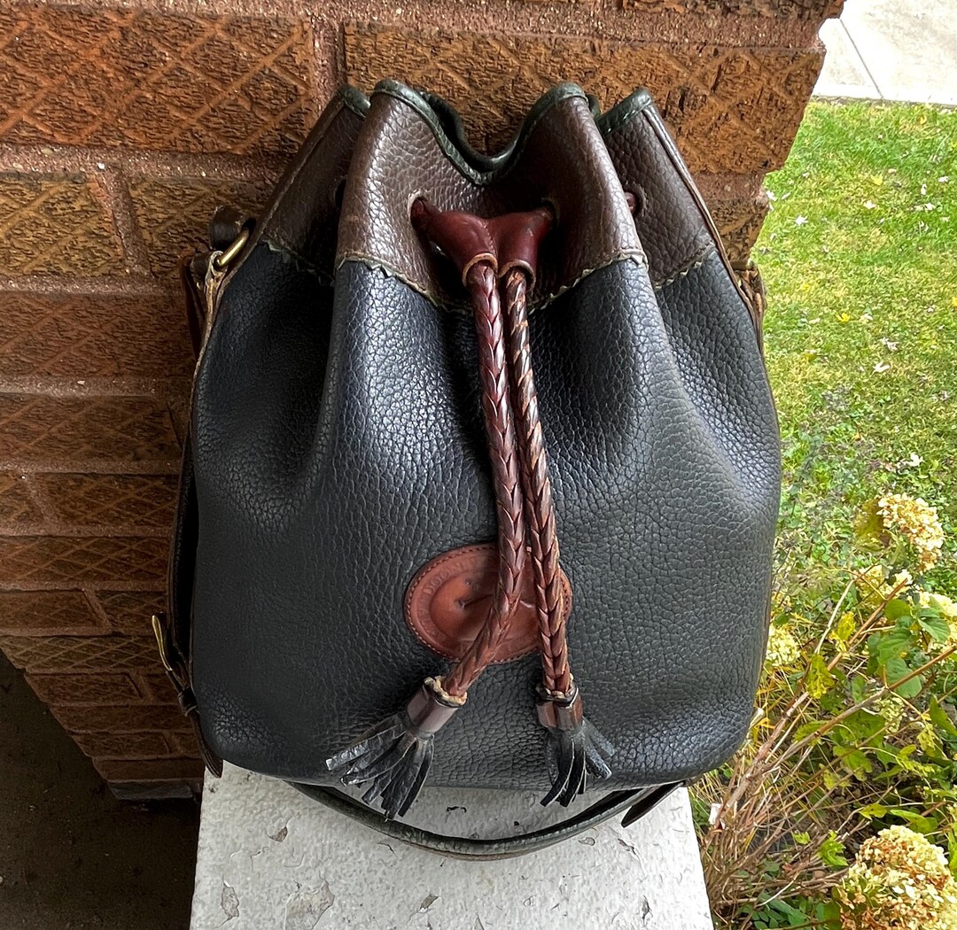 Dooney & Bourke Vintage USA 90s Teton Large Drawstring Duffle Bucket ...