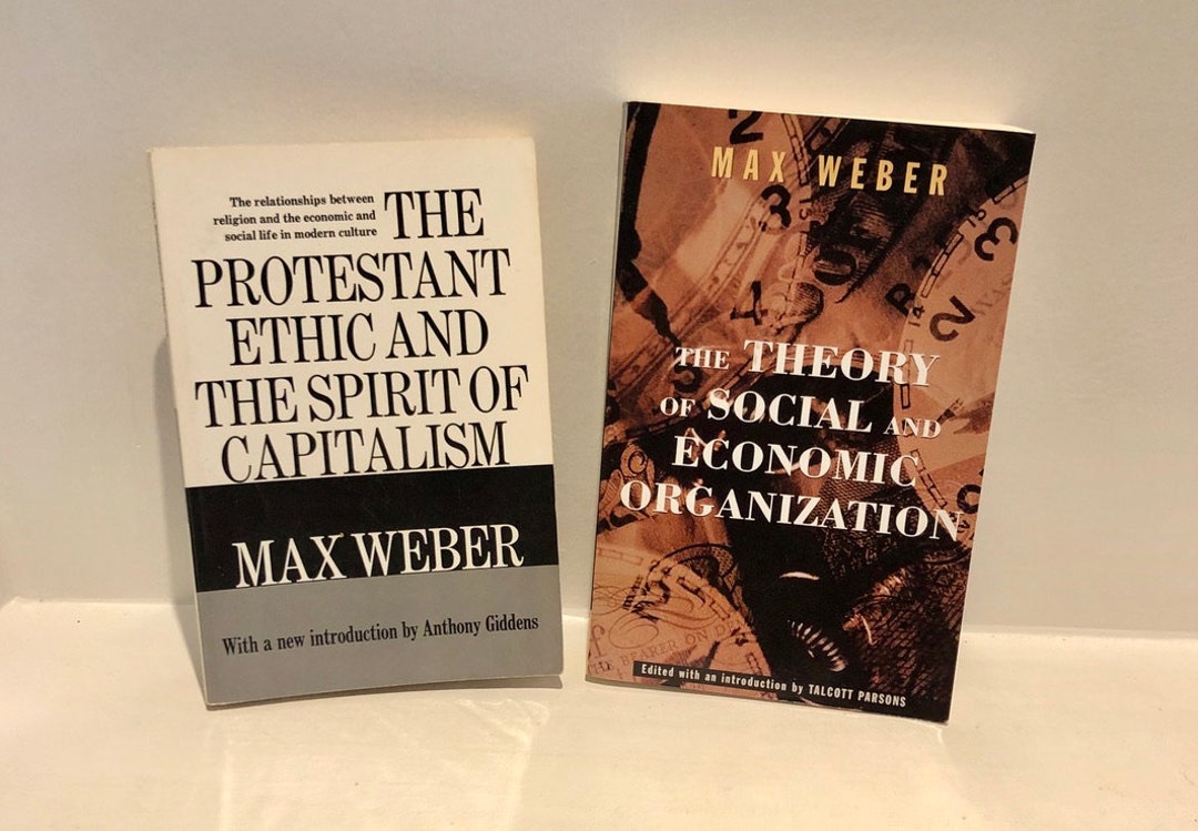 Max Weber 2 Books Theory of Social and Economic Organization 1997 and ...
