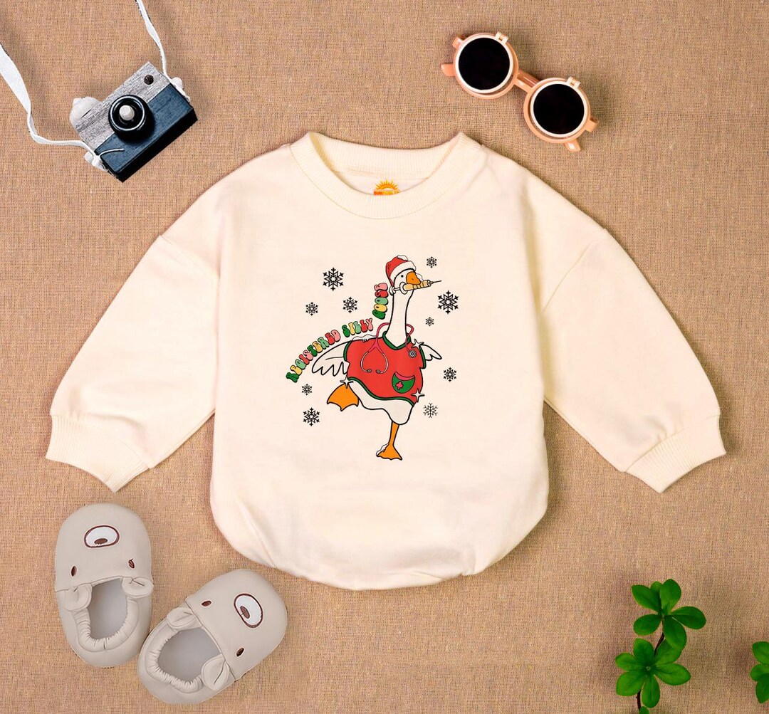 Registered Silly Goose Baby Romper, Baby Duck Nursing Baby Clothes ...