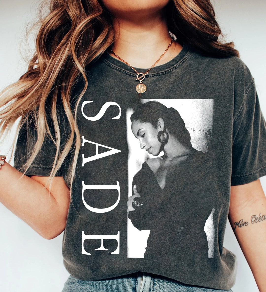 Sade Adu Graphic Tee Shirt, Sade Unisex Tshirt, Sade Adu Love Deluxe Music Shirt, Pop Music Sade ...